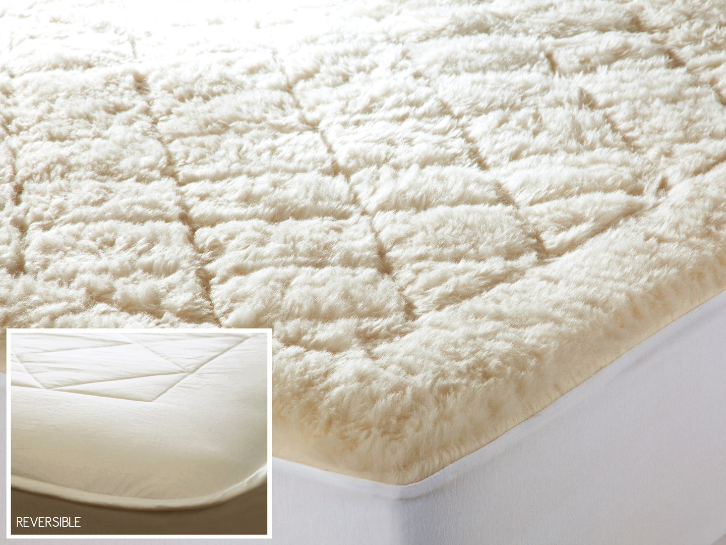 Organic Wool Mattress Topper (Reversible Overlay)