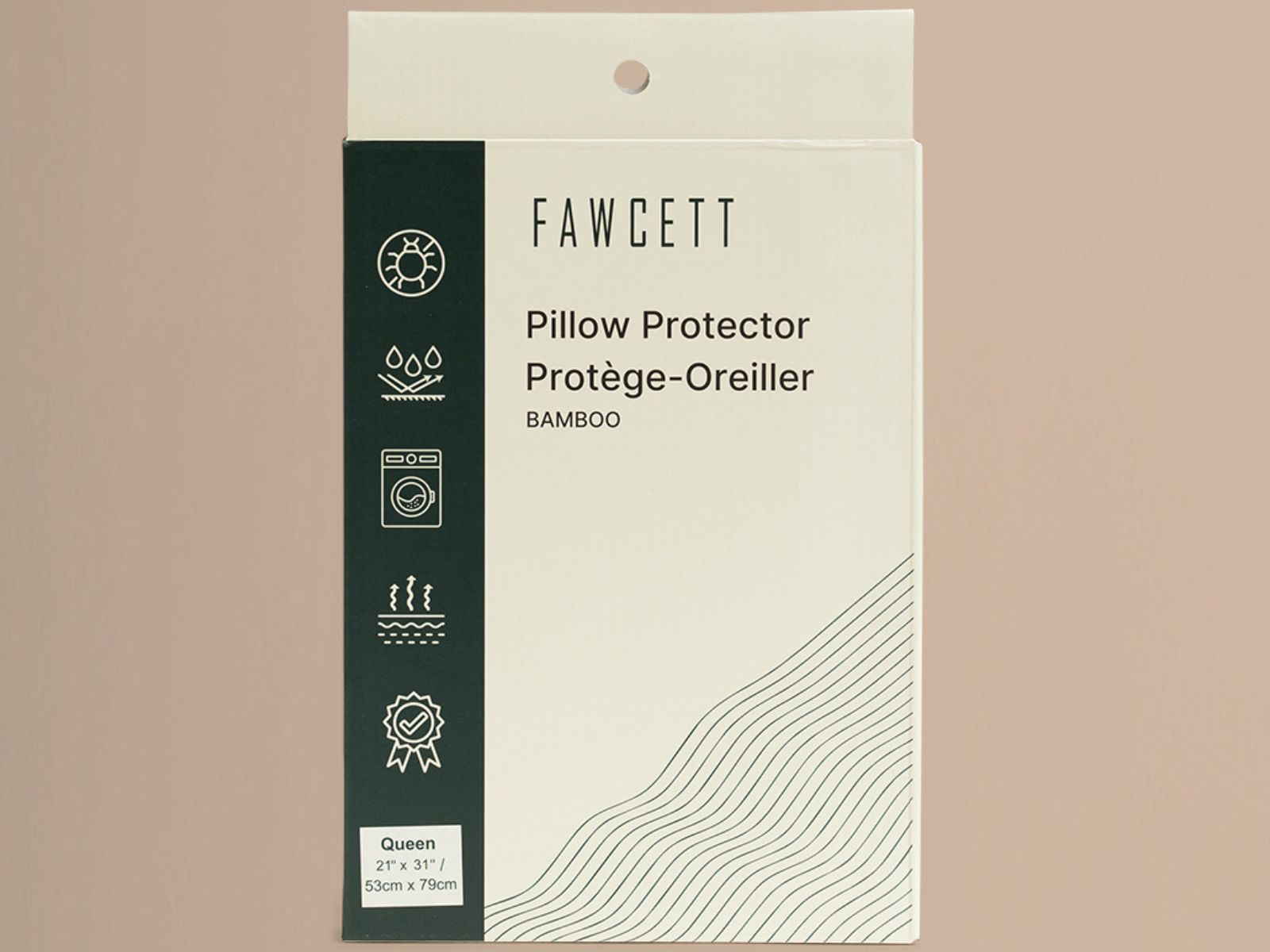 Natural Bamboo Waterproof Pillow Protector Canada – Fawcett Mattress